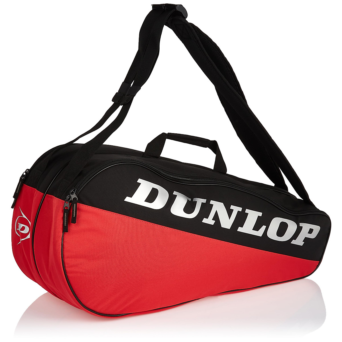 Dunlop Sports 2021 CX Club 6-Racket Tennis Bag, Black/Red
