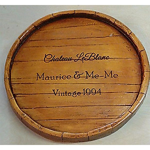 Lazy Susan Wine Barrel Personalized