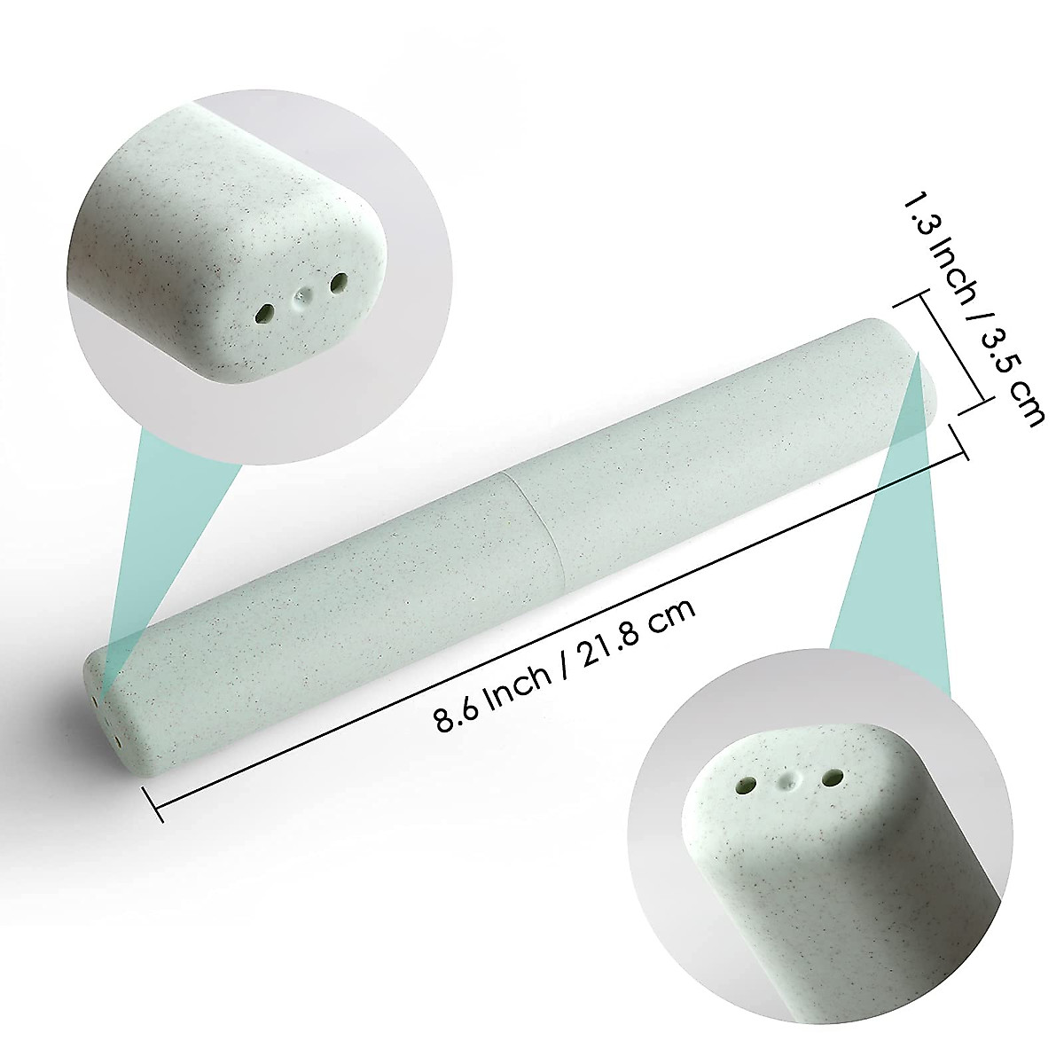 Travel Toothbrush Case Pack of 4, RIEYOOA Toothbrush Cover, Travel Toothbrush Holder for Travel/Camping/School, Portable and Breathable