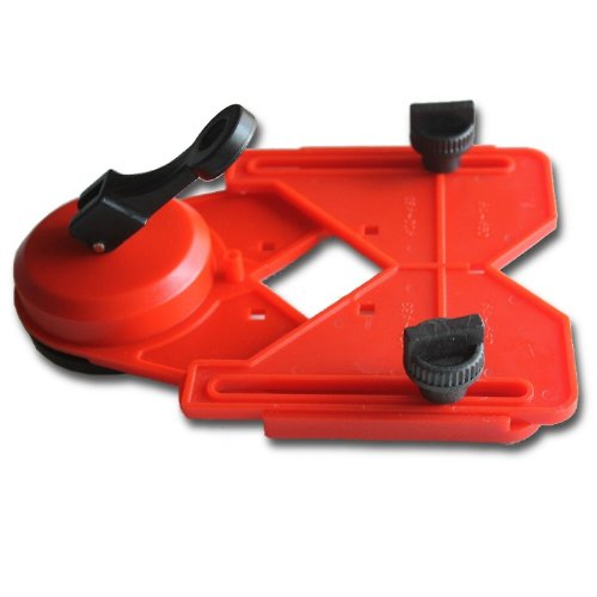 6" x 8" Plastic Drill Guide with Suction Cup for Hole Saw and Core Drill Bits