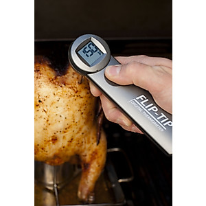 Charcoal Companion CC4075 Instant Read Flip Tip Digital Thermometer
