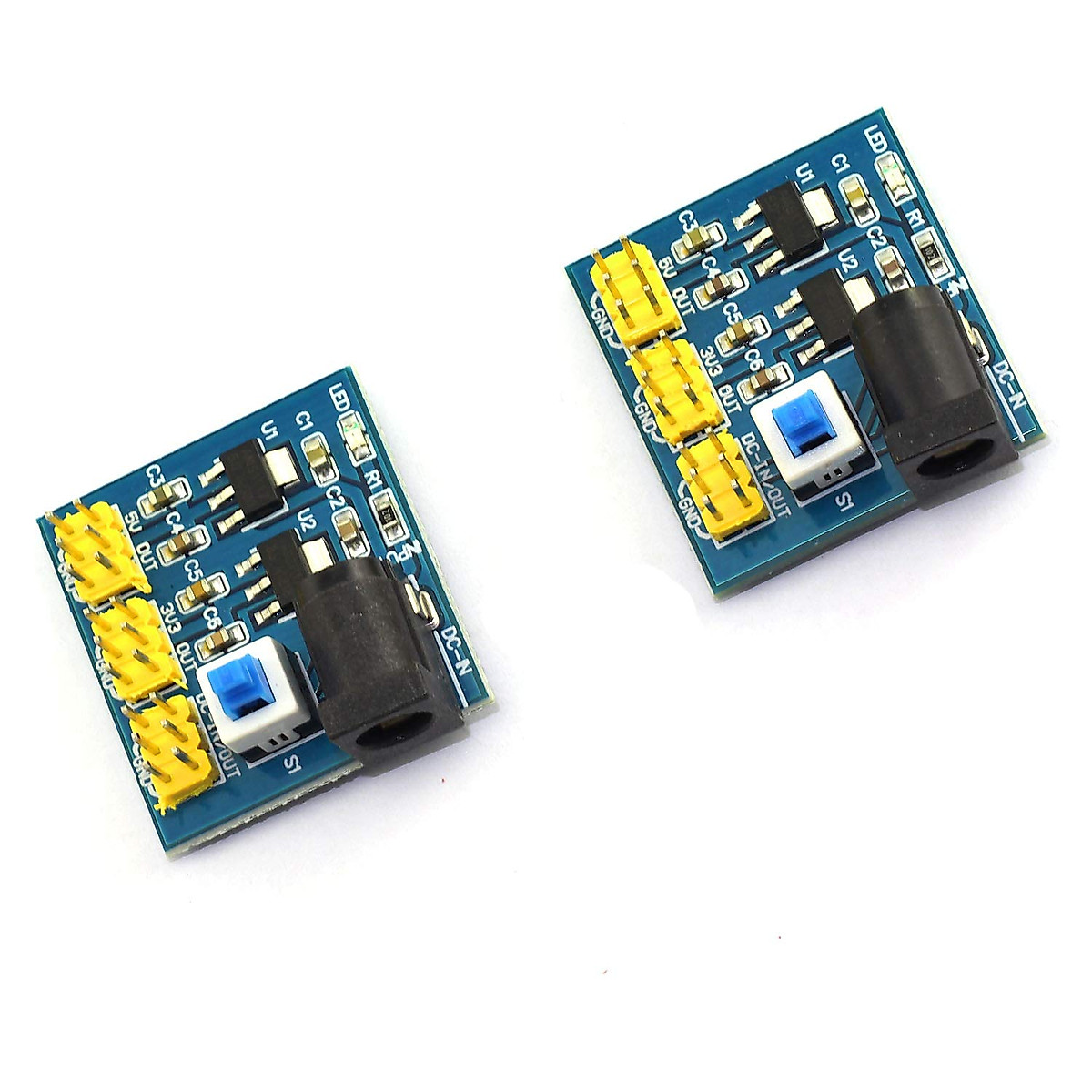 DGZZI 2PCS 12 V to 3.3 V / 5 V / 12 V DC-DC Voltage Converter Multi-Output Step-Down Power Supply Module for Arduino