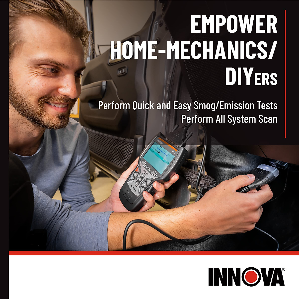 Innova 5610 OBD2 Bidirectional Scan Tool - Understand Your Vehicle, Pinpoint What's Wrong, and Complete Your Repairs with Less Headache. Free Updates. Free US-Based Technical Support.