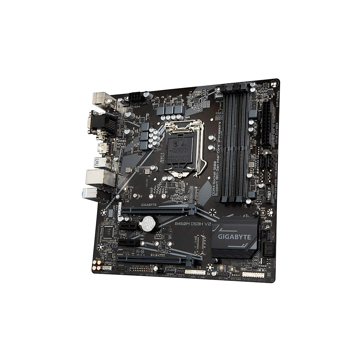 GIGABYTE B460M DS3H V2 (LGA 1200/ Intel/ B460/ Micro-ATX/M.2/ SATA 6Gb/s/USB 3.2 Gen 1/ Motherboard)
