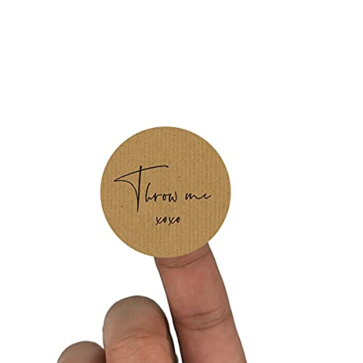 XOandQuin 105 x Throw Me Eco Friendly Kraft Brown Rustic Wedding Confetti Toss Kits