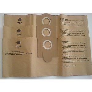 Fein 3 Turbo I 913038K01 Disposable Paper Bags Turbo I Models, Generic 3pk.