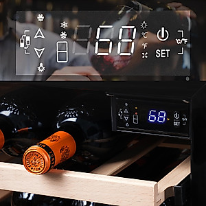 HCK Drawer Outdoor Refrigerator, 24 Inch Dual Zone Wine and Beverage Fridge with Weatherproof Stainless Steel, Under Counter Fridge, Separate Temperature Controls for Home, Patio, Commercial Use