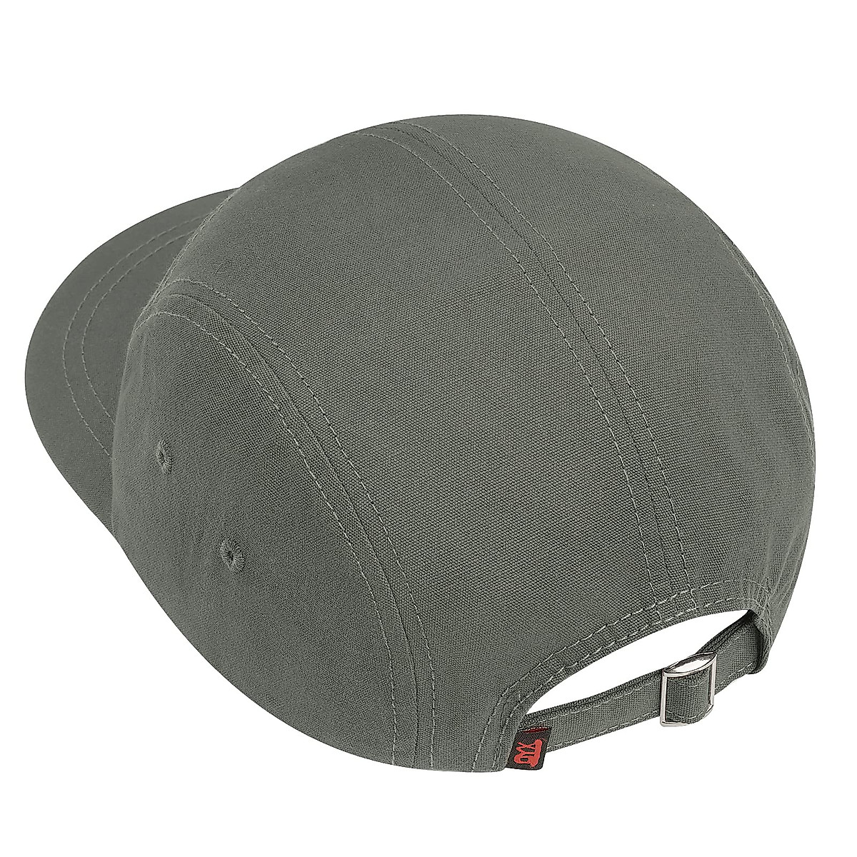 Clakllie Short Brim Trucker Hat Cotton 5 Panel Baseball Hats Classic Camper Caps Skateboard Style Golf Dad Cap,Gray