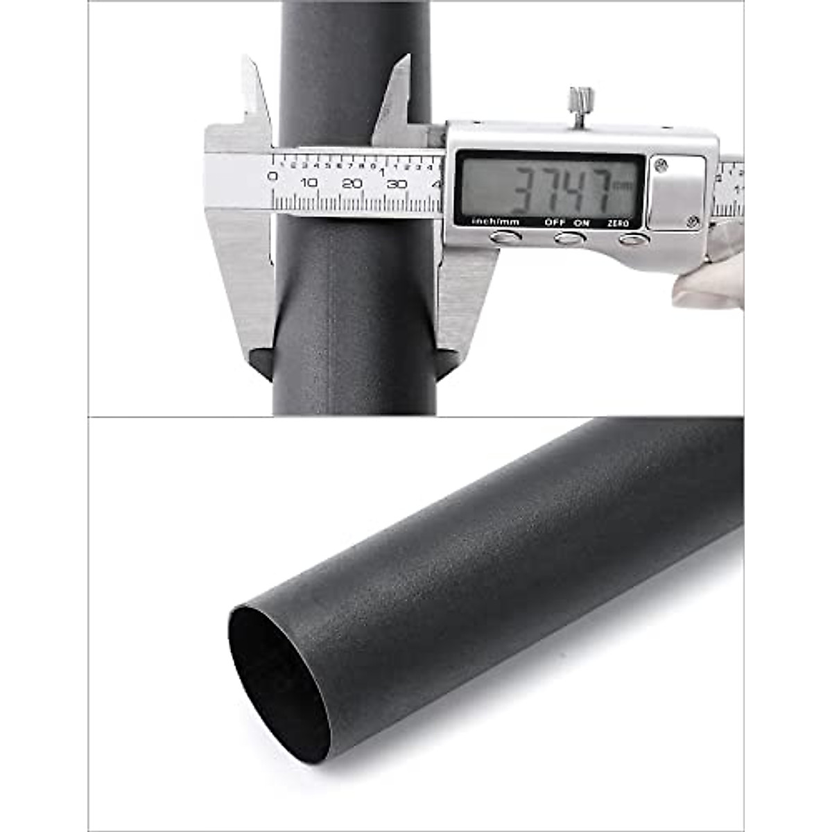 QWORK Undermount Sink Brackets Kit, 2 Pack Steel Undercounter Sink Stand Adjustable Support Sink Leg, Sink Repair Bracket Kit, for Kitchen and Bathroom (17.7-30.3"), Black