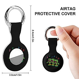 Frog Chorus Air Tag Tracker Case Cover for AirTag Holder Protector Storage Bag