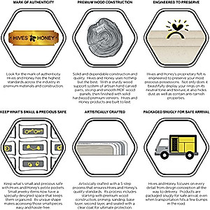 Hives and Honey Francesca Standing Armoire Jewelry Cabinet, Antique Cherry
