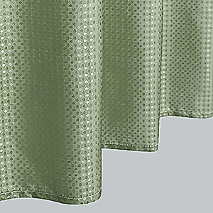 Mrs.Naturall Sage Green Boho Spring Shower Curtains for Bathroom Ombre Waterproof Liner Bath Decor Textured Fabric Shower Curtain Sets with Hooks Machine Washable 70 x 72 inch Long