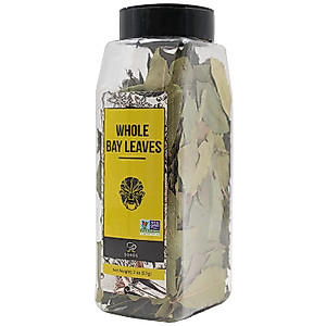 Soeos Bay Leaves Whole, 2 oz(57g), Non-GMO Verified, Dried Bay Leaf, Freshly Packed to Keep Fresh, Bay Laurel Herbs for Cooking,Bay Laurel Leaf, Dried Bay Leaves, Fresh Bay Leaves, Green
