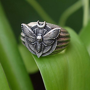 SanLan Death's Head Hawkmoth Moth Ring (8)