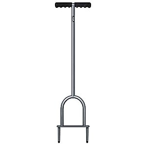 Walensee Lawn Coring Aerator, Manual Grass Dethatching Turf Plug, Core Aerating Tool, Garden Tool, Heavy Duty Aeration for Compacted Soils and Lawns to Prevent Lawn Run-Off and Soil Compaction