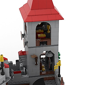 DECI Medieval Castle Building Blocks MOC Set Street Scene Model Building Blocks Set Mini Architecture Display (1000PCS)