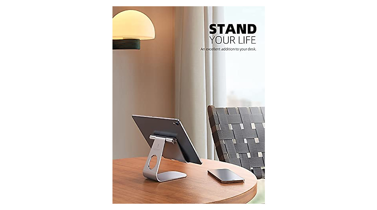 Lamicall Adjustable Tablet & Laptop Stand Bundle for Ergonomic Work