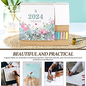 Didiseaon Household Desk Calendar Desk Calendars Desktop Calendar Delicate Month Calendar Noting Month Calendar Standing Desk Calendar Paper Multifunction K03 Decorations Home Accessories