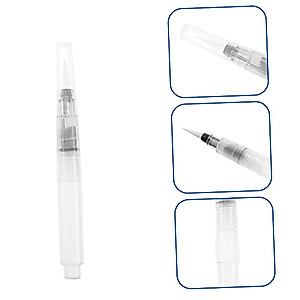 10pcs Travel Set Paint Brushes Set Bulk Pencils Water Brush Water Coloring Brush Pen Water Pen Flat Pen Writing Brush Watercolor Brush Water Soluble Brush Set Refillable