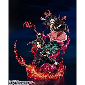 TAMASHII NATIONS - Demon Slayer: Kimetsu no Yaiba - Tanjiro Kamado Total Concentration Breathing, Bandai Spirits FiguartsZERO Collectible Statue