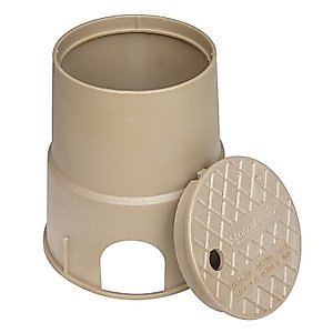 STORMDRAIN WATER MANAGEMENT SYSTEMS Storm Drain FSD-62 6-in. Round Sprinkler Valve Box - Sand