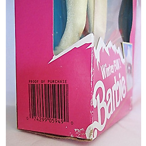 Mattel Barbie 5949 1990 Winter Fun Doll