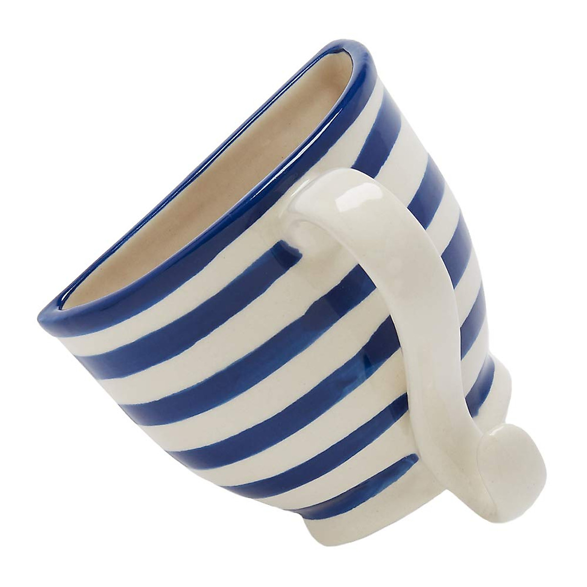 C.R. Gibson Tea Cup Chalk Holder-Ceramic, Blue & White