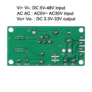 Alinan 8pcs AC/DC to DC Step Down Buck Converter AC 5-30V DC 5-48V 24V 36V 48V to DC 2.5-35V 12V Voltage Regulator Board 2A Adjustable Volt Power Supply Module