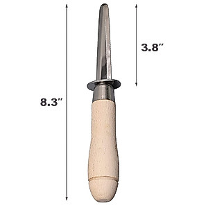 TIKUSAN Professional Oyster, Clam and Shellfish Shucking Knife 3.8" Total Length 8.3" Made in Japan
