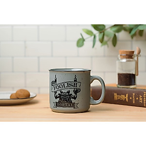 Silver Buffalo Disney Haunted Mansion Foolish Mortal Ceramic Camper Mug, 20 Ounces, 1 Count (Pack of 1)