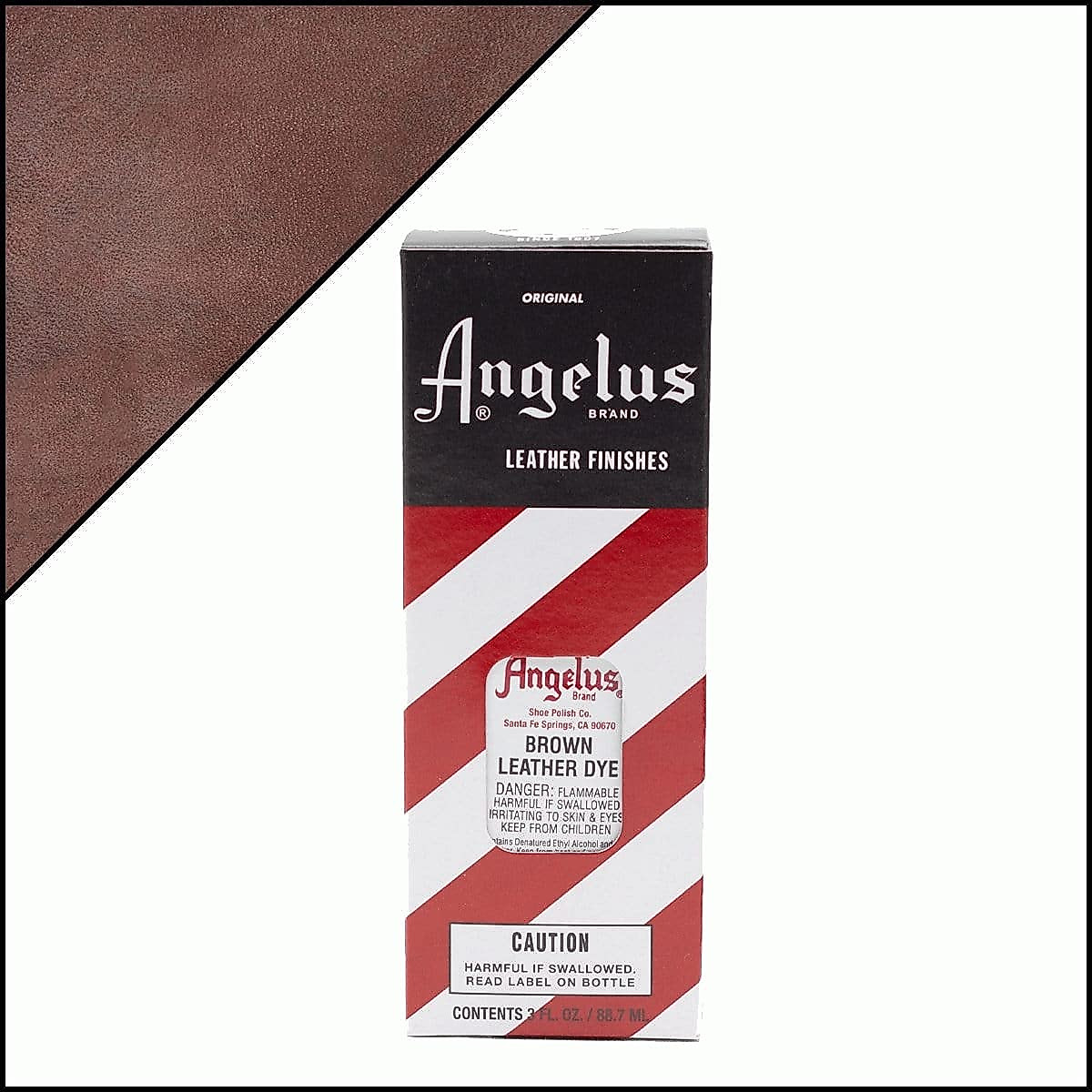 Angelus Leather Dye, 3 oz, Brown 3 Fl Oz