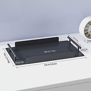 FLE Bathroom Organizer Countertop,Bathroom Counter Organizer Decorative Tray Cosmetic Organizer,Countertop Storage Shelf for Bathroom, Kitchen, Living Room, Bedroom, Dressing Table (2 Counts)