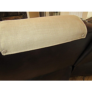 Headrest Cover 'ELK’ for chair cover, protector pad, RV's, sofas, loveseats, office chair, headrest cover recliners, theater chair, log cabin, slipcovers, furniture protectors. 17x26 By: Bittlemen Co.