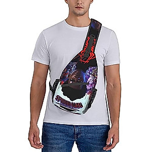 Ziusuol Super Hero Sling Bag Cartoon Crossbody Backpack Hero Travel Hiking Chest Bag Daypack Shoulder Bag for Men Women (A)