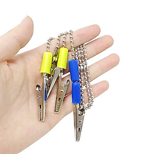 Honbay 4PCS Dental Bib Holder Clips Ball Chain Napkin Clips