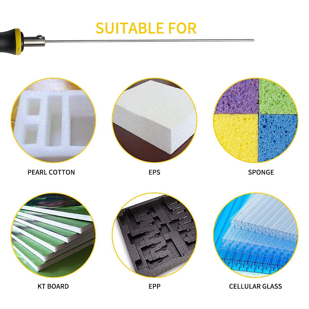 Jhua Hot Knife Foam Cutter Electric Styrofoam Cutting Tool 36W Hot Wire Foam Cutter Electric Foam Cutting Machine Pen Hot Pen 15CM Styrofoam Cutter Cutting Tool Kit