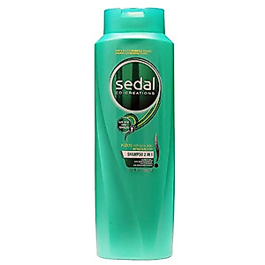 Sedal Co-Creations 2 in 1, Shampoo and Conditioner, Herbal Essence Scent, Anti-Frizz, 2-Pack of 22 FL Oz, 2 Bottles.