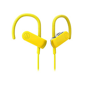 Audio-Technica ATH-SPORT50BTBK SonicSport Bluetooth Wireless In-Ear Headphones, Yellow