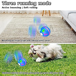 BENTOPAL Interactive Dog Toy Wicked Ball for Indoor Cats/Dogs with Motion Activated/USB Rechargeable