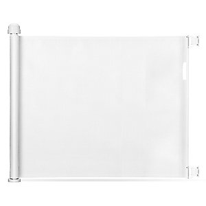 Retractable Baby Gate, Momcozy Mesh Safety Gate for Babies and Pets, Extra Wide Safety Baby Gate 33.7" Tall, Extends to 55" Wide, Pet Dog Gate for doorways, Stairs, Hallways, Indoor/Outdoor (White)