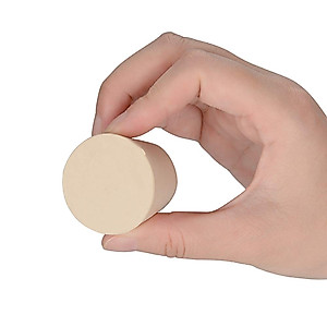 StonyLab Solid Rubber Stoppers, 10-Pack 7# White Tapered Lab Seal Rubber Stoppers, Fits StonyLab 250ml Erlenmeyer Flask