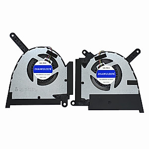 ZHAWULEEFB Replacement New CPU+GPU Cooling Fan for ASUS TUF Dash F15 FX517ZC ZR RTX3070 DC12V FQ1L DFSCL42P06593U 13NR0990T01021 FQ1M DFSCL42P16593U 13NR0990T02021 DC12V 0.6A