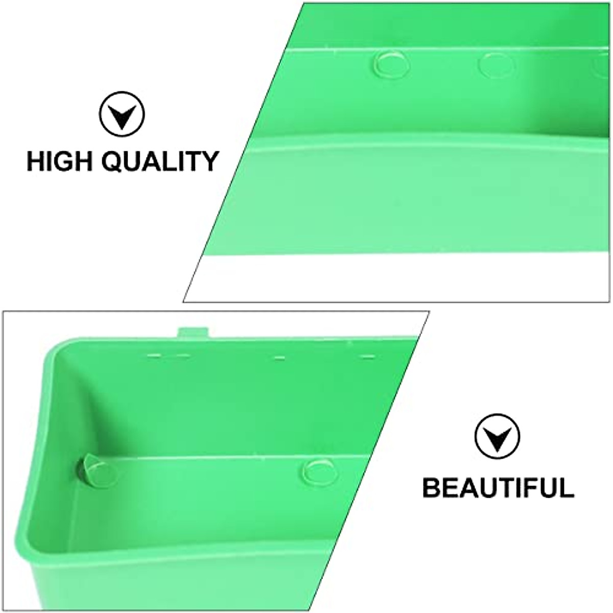 BCOATH Bird Cage 4 pcs Conure Accessories Shower Accessory Decor Hanging Bath Supplies Container Parakeet Cockatiel Pet Parrot for Bowl Tub Brid Green Feeding Plastic Cage Bathtubs Bird Bird Feeder