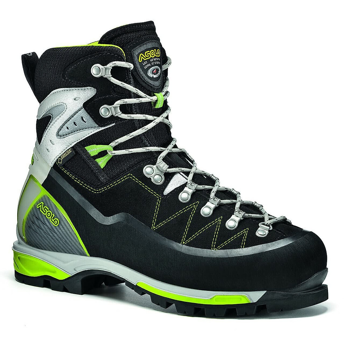 Asolo Alta Via GV Mountaineering Boot - Men's - 10 - Black/Green