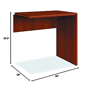 HON 10700 Series Right Return Shell, 30W X 20D X 29.5H, Cognac