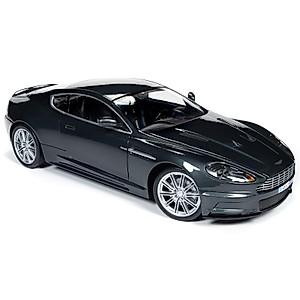 Aston Martin DBS Quantum Silver/Dark Gray Metallic (James Bond 007) "Quantum of Solace (2008) Movie 1/18 Diecast Model Car by Auto World