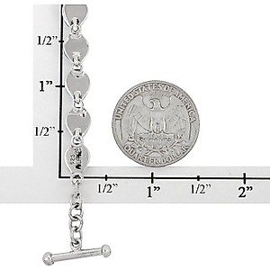 Turquoise Link Bracelet Sterling Silver 925 Genuine Turquoise & Gemstones (Turquoise)