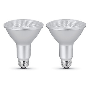 Feit Electric LED PAR30L Bulbs, 75W Equivalent, Dimmable, 3000K Bright White, 750 Lumens, 22 Year Lifetime, E26 Base, PAR30 Flood Lights, Spotlight Bulb,Weatherproof, 2 Pack, PAR30LDM/930CA/2
