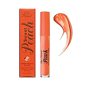 Too Faced Sweet Peach Creamy Peach Oil Lip Gloss - Poppin Peach