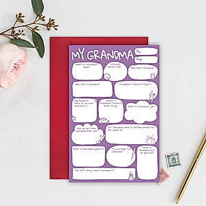 Ulbeelol Mother's Day Card for Grandma, Grandma Birthday Card, Keepsake Card for Grandma, Funny Grandma Card, Card for Granny, Card for Nana